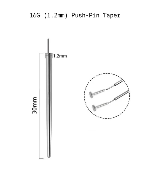 Taper- Push Pin | Piercing Jewelry Insertion Tool | SK Studio